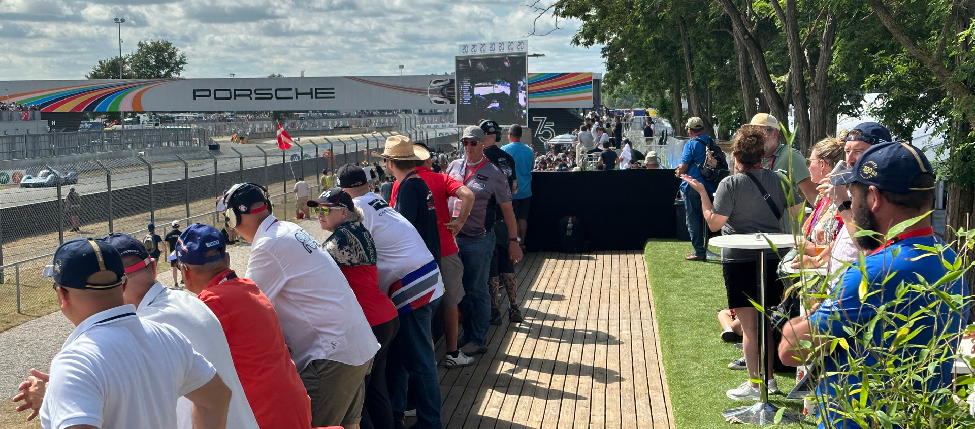 Our private trackside viewing terrace open throughout the race, offers ...